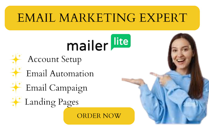Set up mailerlite automation, form page and landing page by ...