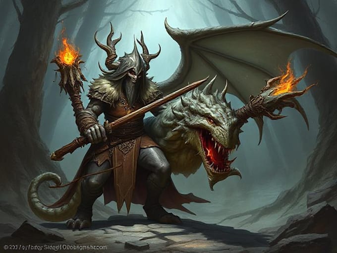 Design dnd fantasy character, pfp creatures and monster concept art by ...