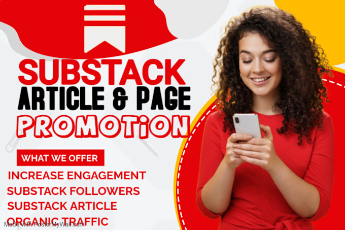 Do organic substack promotion substack article promotion to targeted audience by Caicedoh | Fiverr