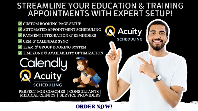 Set up online learning acuity scheduling calendly appointment booking by Accuratebooking | Fiverr