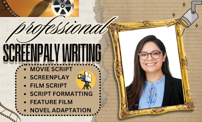 Write movie script, screenplay, tv series, scriptwriting, screen writing by Barbara_boshear | Fiverr