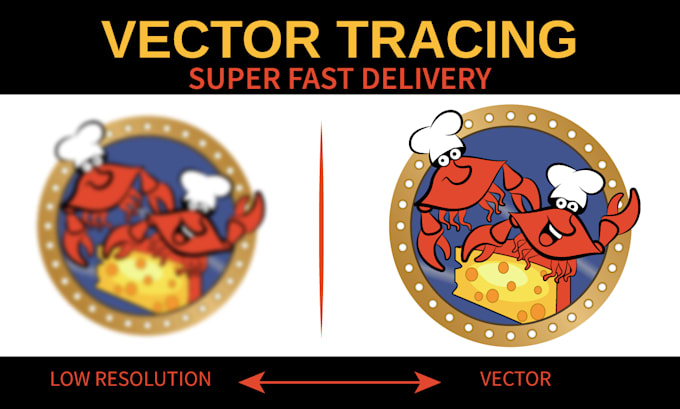 Manual vector tracing, recreate, cleanup, image to vector by Md_vector | Fiverr