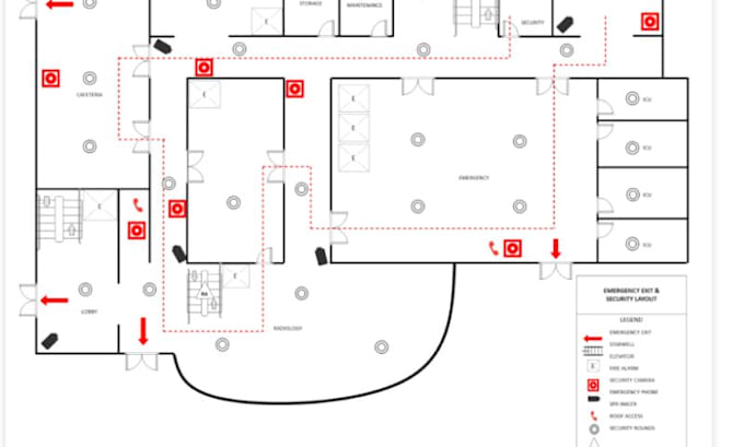 Design 3d fire emergency evacuation plan, map or diagram by Engr ...