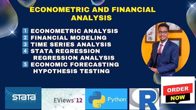Econometric and financial analysis with stata eviews r python by Manuuyego | Fiverr