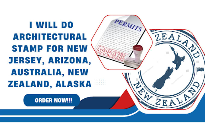Do architectural stamp for new jersey, arizona, australia, new zealand ...