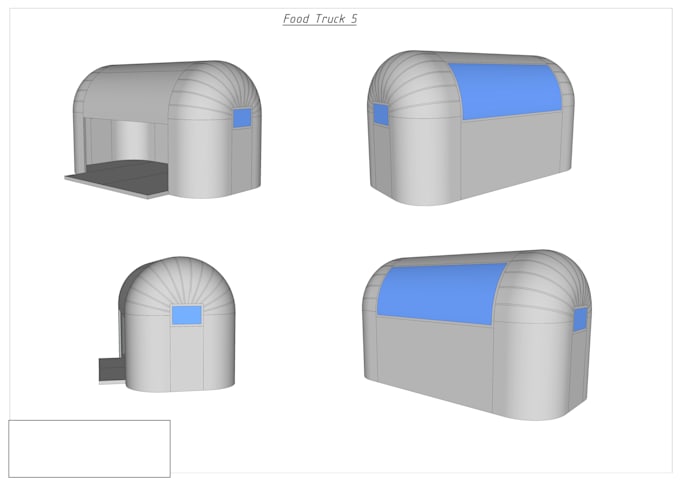 Design a food track according to your dimensions by Mikhail3d | Fiverr