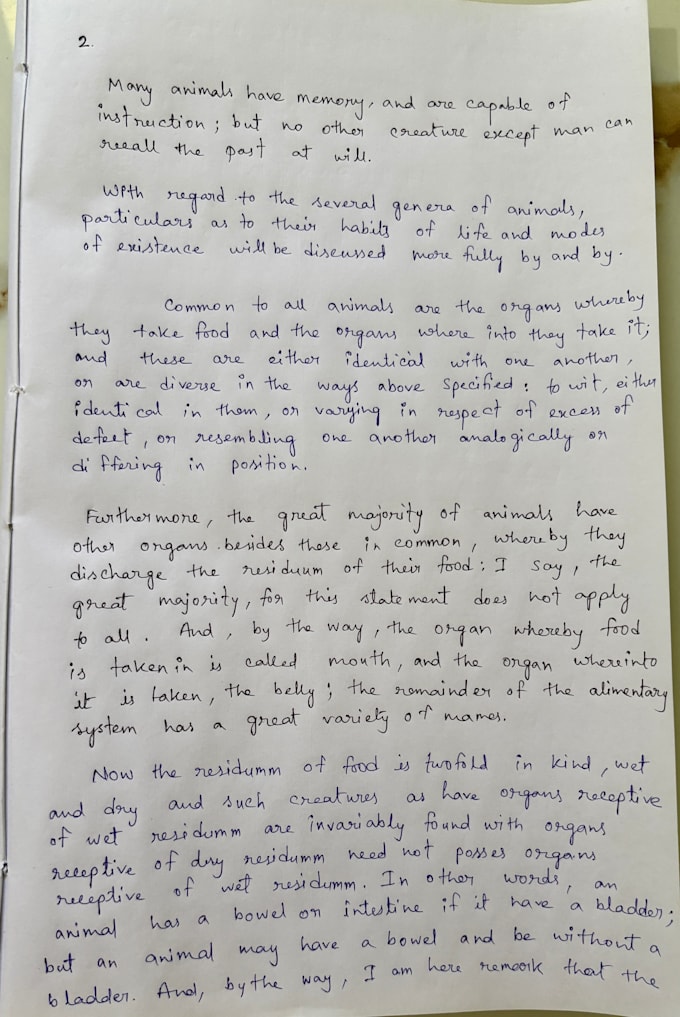 Handwrite gracefully any documents, study notes and letters by ...