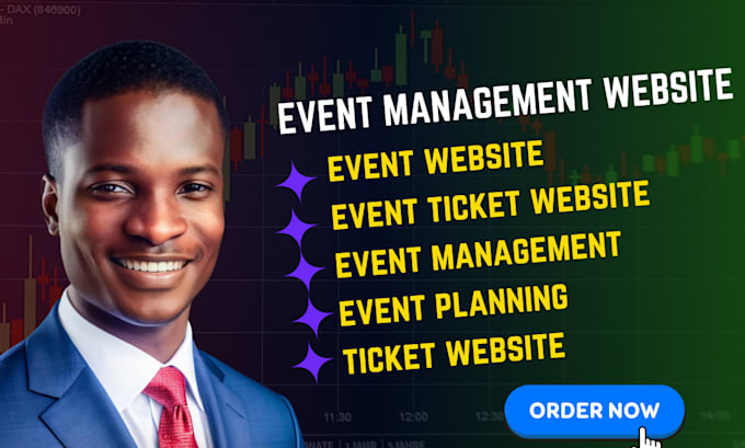 Build a modern ticket website with event management features and ...
