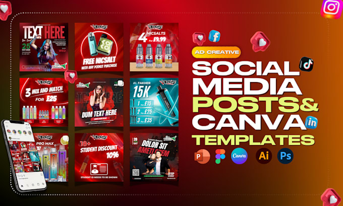 Create social media post design, canva design for your brand by ...