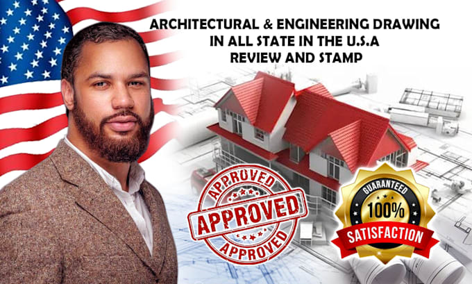 Draw, stamp architectural drawing pe stamp structural engineer plan ...