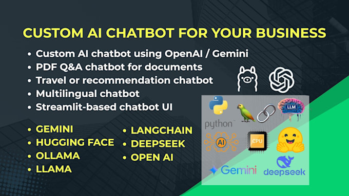 Make Custom Chatbots Using Langchain Ollama Llms Deepseek Huggingface By Sameerrind009