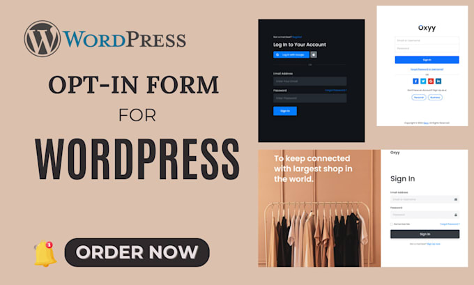 Design high converting optin popup form for wordpress website by Samlogdxi | Fiverr