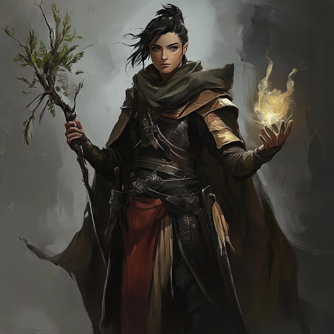 Make a unique fantasy game character art by Kagmig | Fiverr