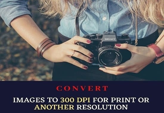 Convert images to 300 dpi for print or another resolution by ...