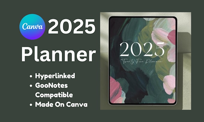 Design trendy digital planners for goodnotes, hyperlinked, customizable ...