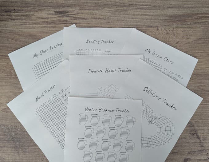 Design custom printable trackers for kids and adults by Angellicshine ...