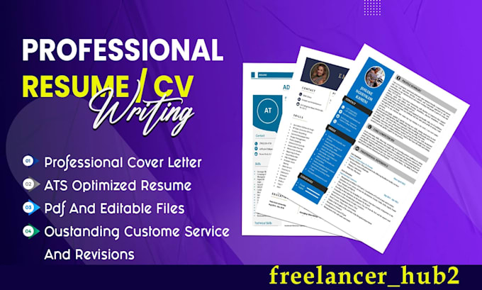 Write cvs cover letters and resumes by Faithsam001 | Fiverr