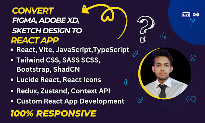 Build Responsive React App Using Vite Sass Scss Tailwindcss Shadcn