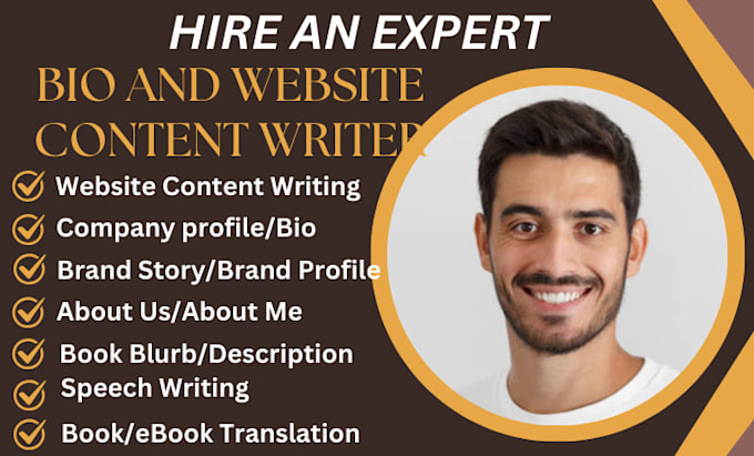 Craft compelling company bio, brand story, about us, business profile ...