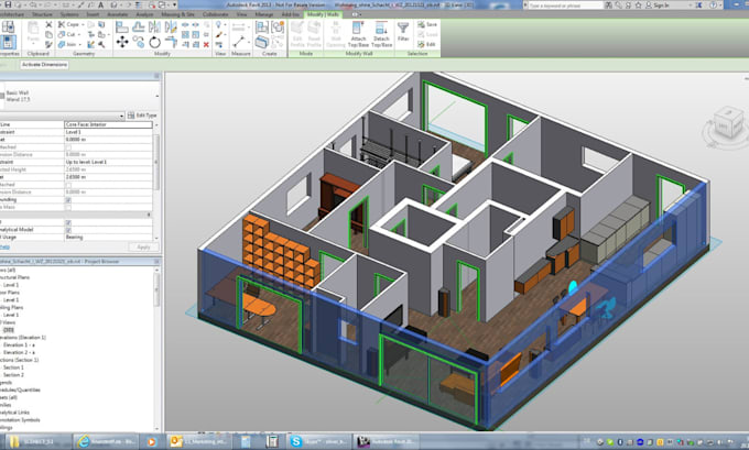 Revit bim 3d model revit 2d floor plan drawings structural by Arch_jose | Fiverr