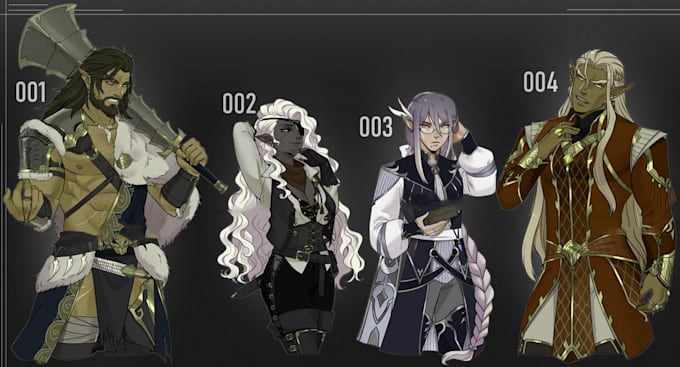 Make your dnd character design and character sheet by Flagurtn | Fiverr