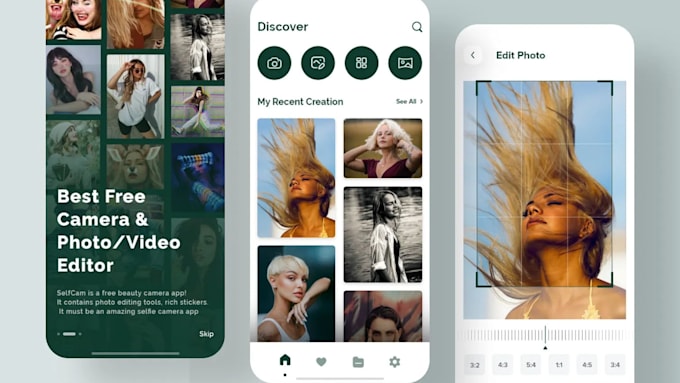 Build a photo and video editing app, camera app ai filters and effects ...
