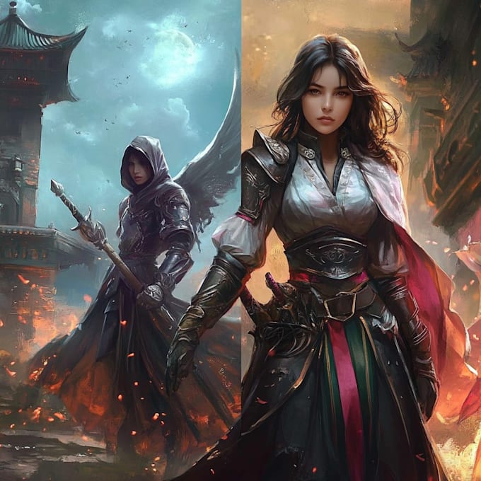 Original fantasy character art and design by Eclecticwand | Fiverr