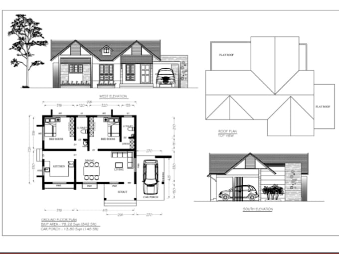 Draw 2d architect floor plan, florida stamp, city permit, site plan, house plan by Arch_samuel0 ...