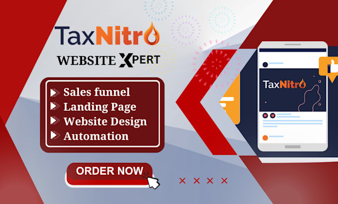 Do tax nitro sales funnel tax nitro landing page tax nitro design tax nitro by Elio_n | Fiverr