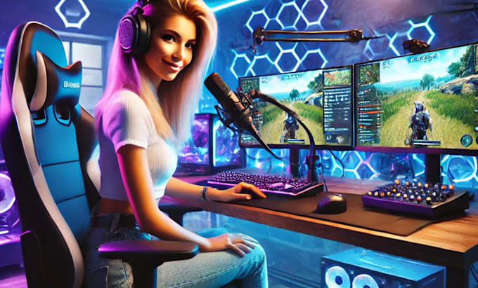 Design custom twitch and kick overlay, panels, banner, offline screen ...