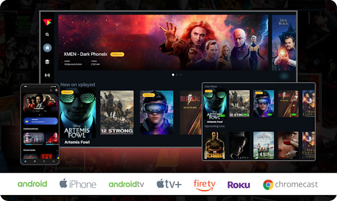 Develop video streaming app ott app iptv app android tv dashboard admin panel by Ryanjenkins846 ...