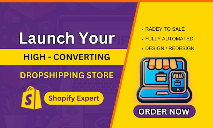 Build shopify dropshipping store, shopify ecommerce, shopify website by ...