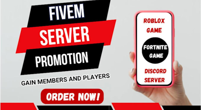 Do fivem server promotion to active and real members by Husseink10 | Fiverr
