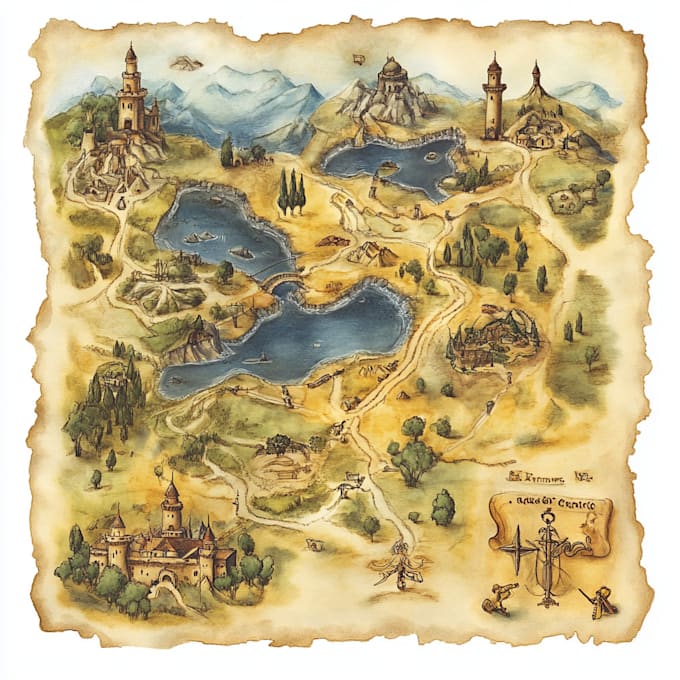Makea a high quality fantasy map by Gidea_hatting | Fiverr