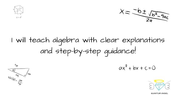 Teach algebra with clear explanations and step by step guidance by ...