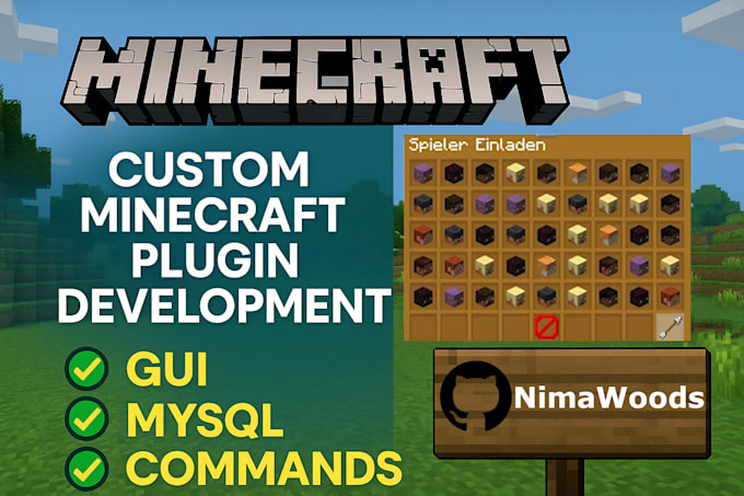 Create powerful minecraft plugins with guis, configs and custom commands by Nimawoods | Fiverr