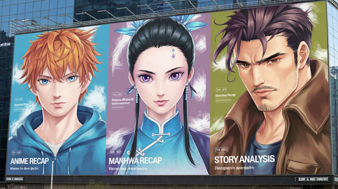 Research and write a script anime manhwa and manga recap for youtube ...