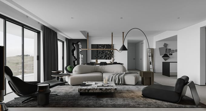 Modern minimalist living room 3d model,cgi render,house interior,facade ...