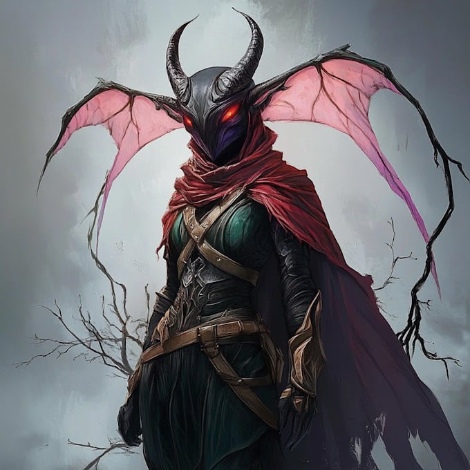 Make a unique fantasy character concept art by Fowsio9 | Fiverr