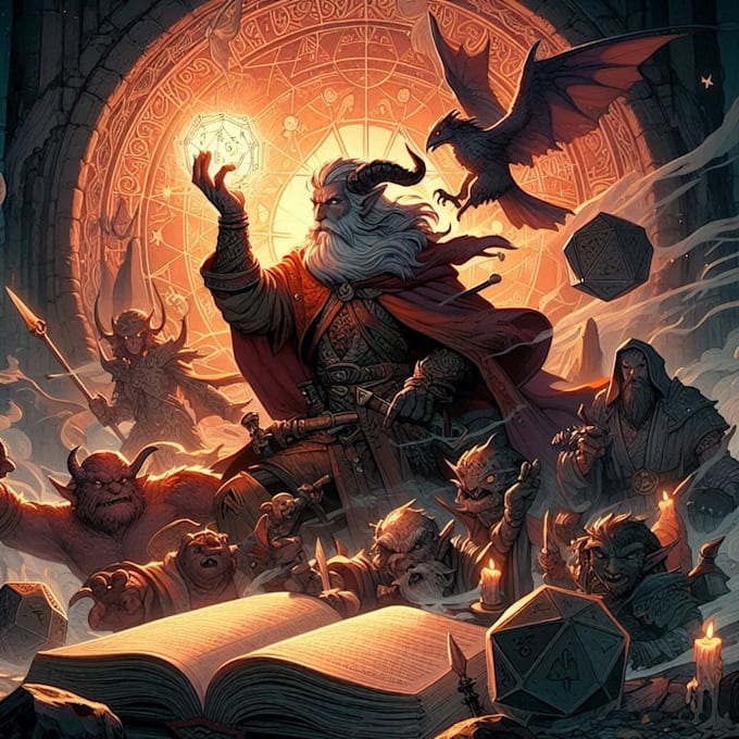 Draw dnd character art and dnd character art by Marviwland | Fiverr