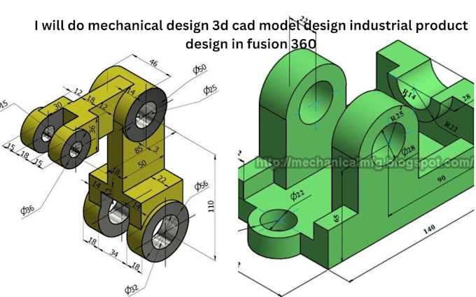 Do mechanical design 3d cad model design industrial product design in ...