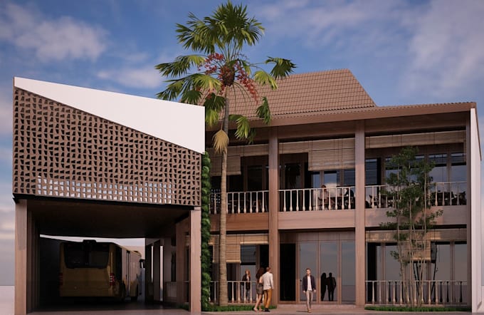 Create architecture 3d modeling and rendering by Agniesleos | Fiverr