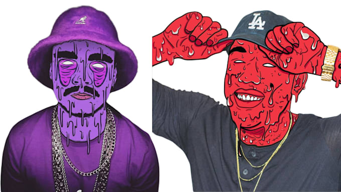 Draw grime art splatter art trippy psychedelic stoner mushroom drawing ...