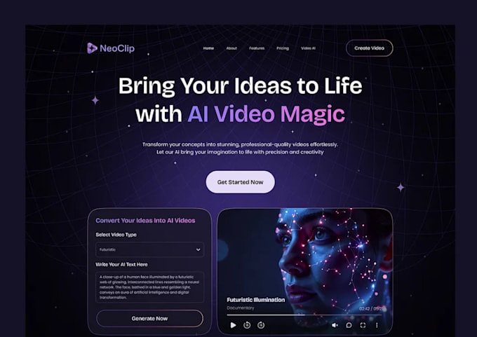 Build ai video generator web app, ai editing app, image generator ,and music app by Sipho_andy ...