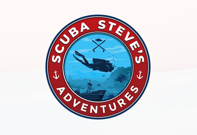 Create a custom modern scuba diving adventure logo design by ...
