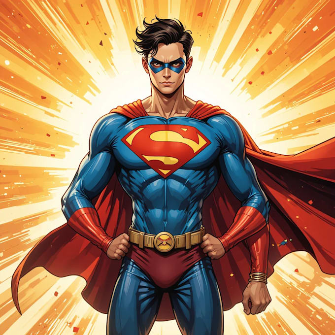 Create concept art superhero character design for comics by ...