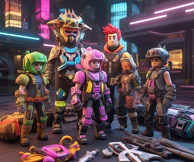 Custom roblox 3d models, ugc items, game assets, accessories, props ...