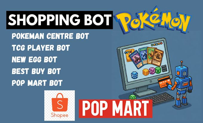 Develop pokemon center bot, auto purchase bot, tcgplayer bot, scalping bot by Rukdev | Fiverr