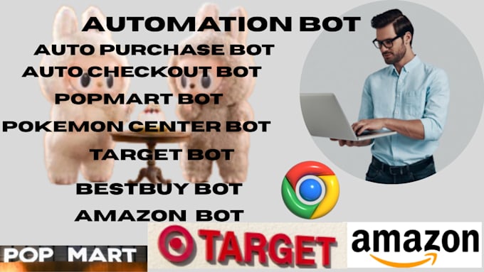 Code amazon bot, auto purchase bot, target bot, pokemon center bot, popmart bot by Dahartdesign ...