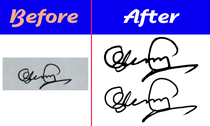 Manually vector trace and digitize your handwritten signature by ...